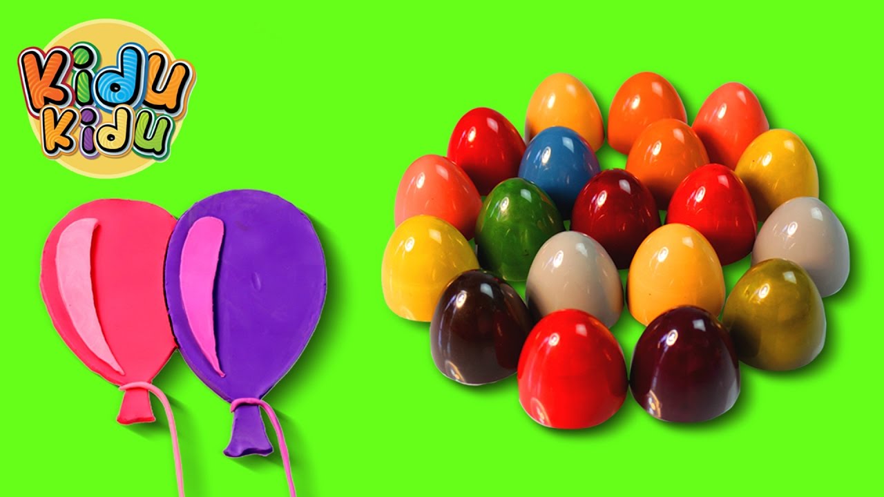 B for Balloon | Surprise Eggs Learn Alphabets - Kidu Kidu
