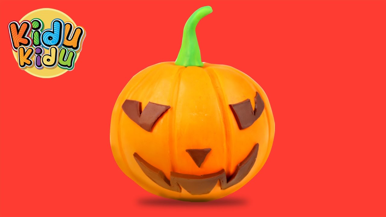Halloween Play Dough Jack o Lantern Pumpkin - Kidu Kidu