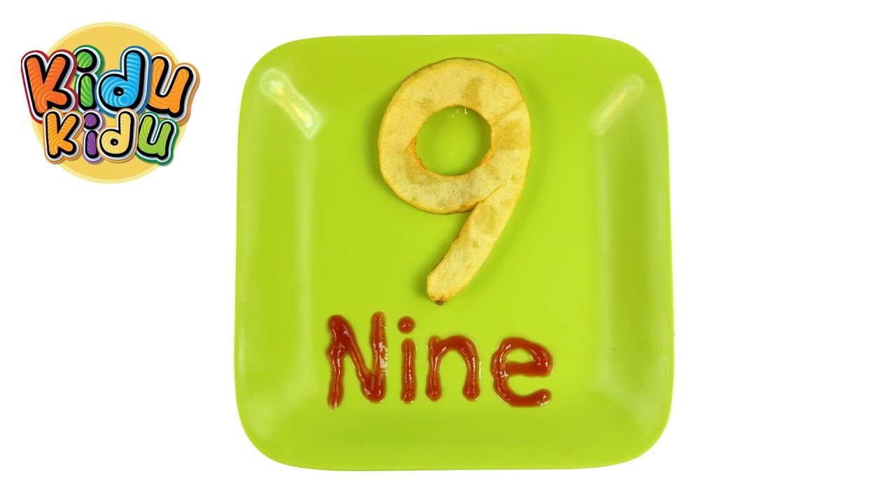 Learn Number Nine | How to Make Potato French Fries for Kids - Kidu Kidu